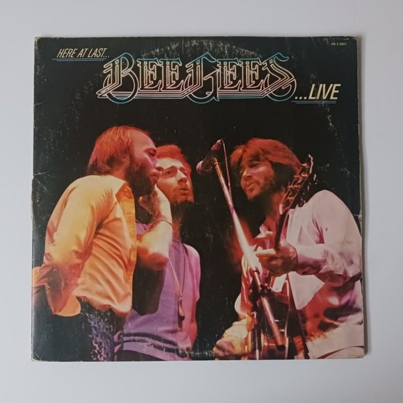 Media | Vintage Bee Gees Live Here At Last Vinyl Record 2 Records 1977 ...